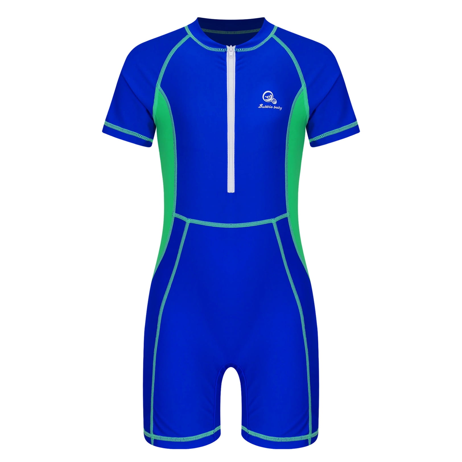 vastwit Sporty Swimsuits for Boys Girls Short Sleeve Rash Guard One ...