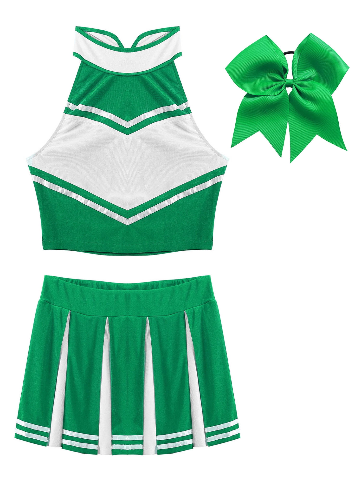 vastwit Women Girls Cheerleading Dance Uniform Sleeveless Crop Top ...