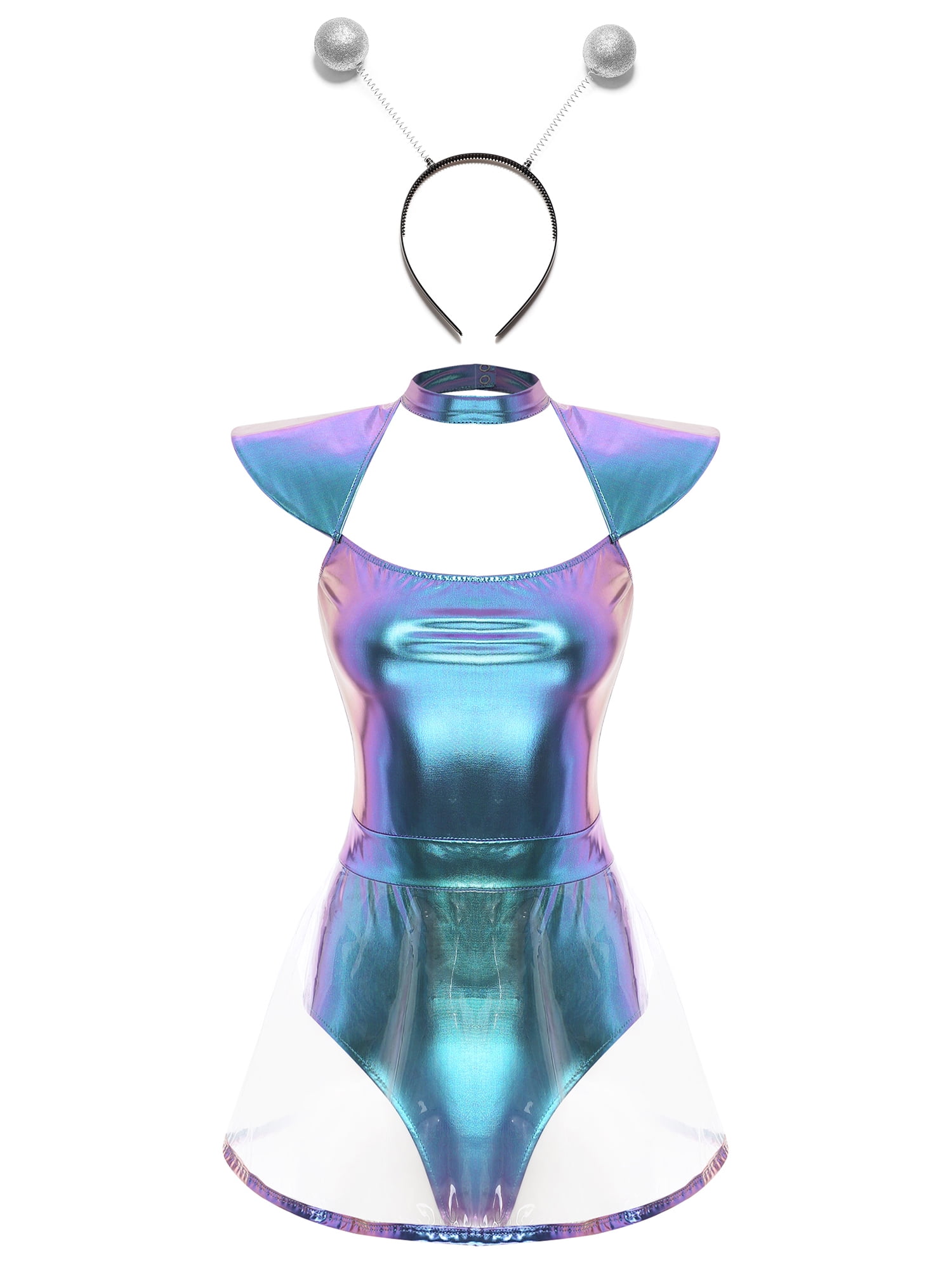 vastwit Womens Astronaut Alien Outfits Outer Space Fighter Leotard ...