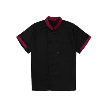 Women's Lightweight Short Sleeve Chef Coat - Chef Coat Women, Black ...