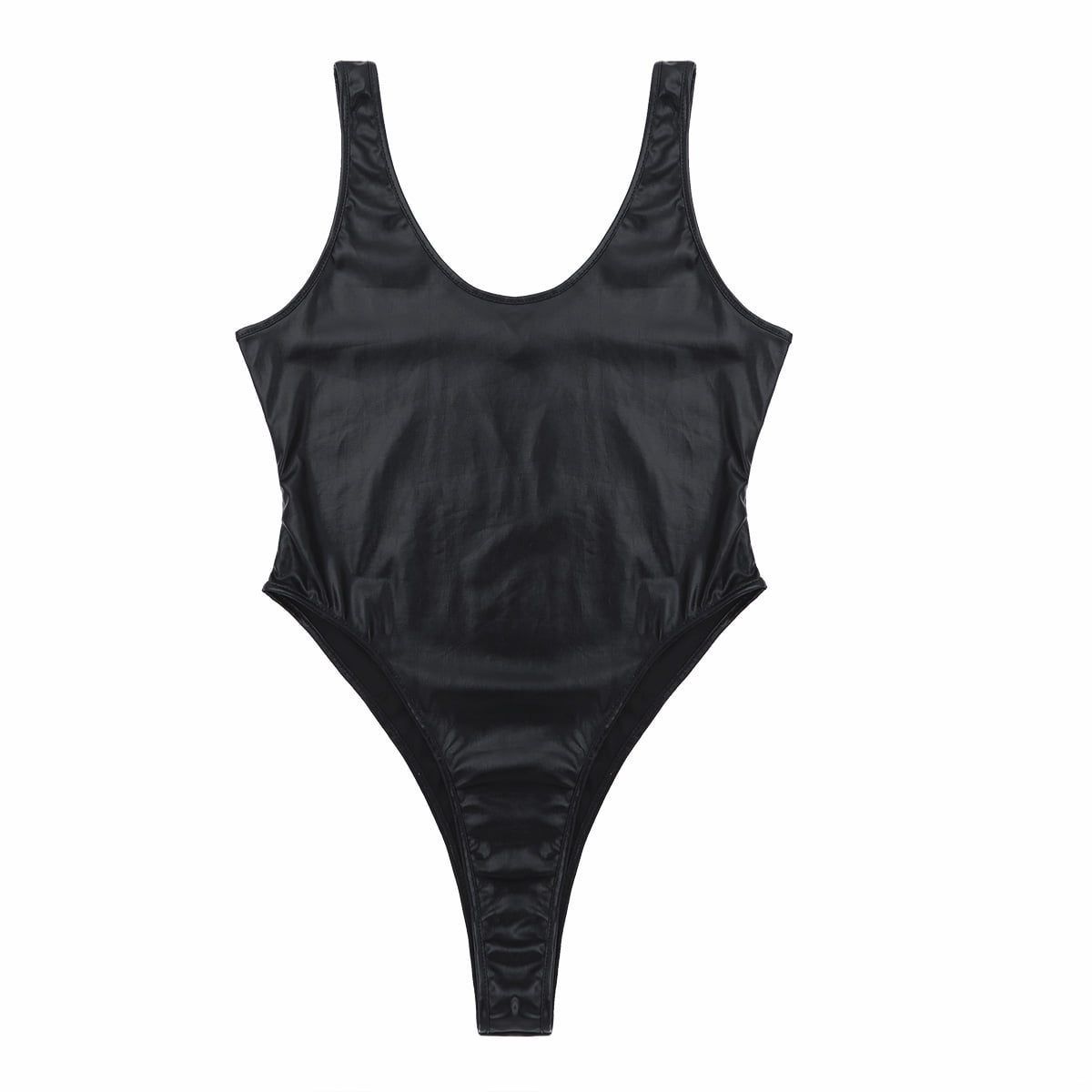 vastwit Womens Metallic One Piece Retro Leotard Swimsuit High Cut ...