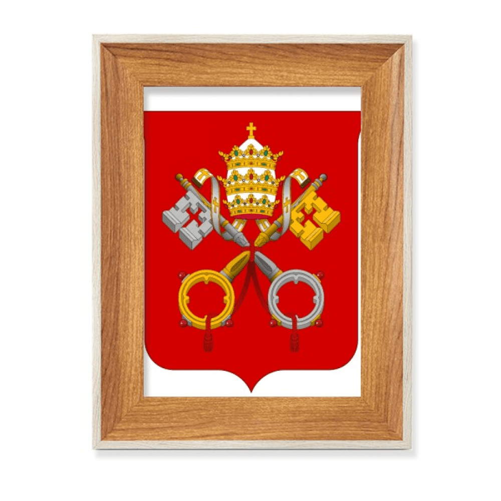vatican city eu national emblem desktop wooden photo frame display ...