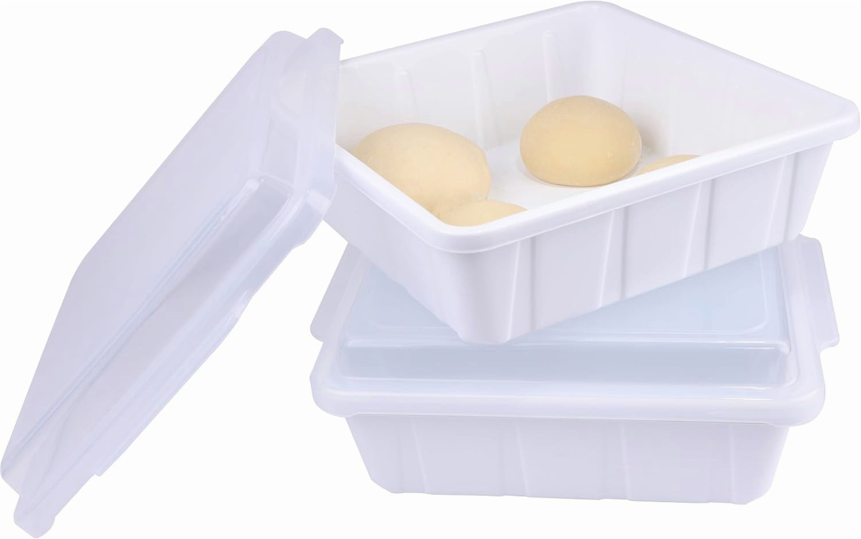 vbfgybxny 3 Packs Pizza Dough Proofing Tray Pizza Dough Containers ...