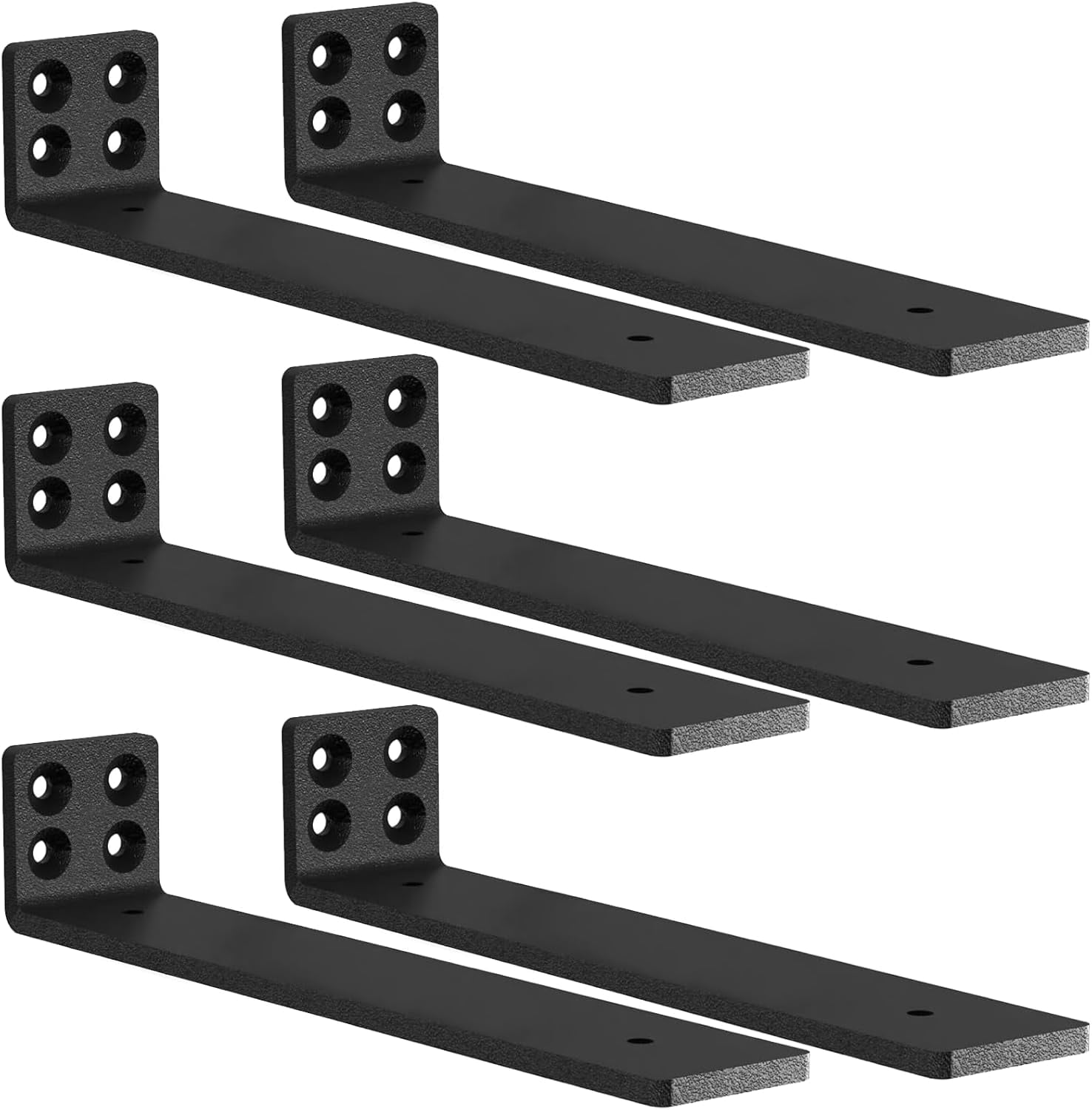vbfgybxny 4 Pack Floating Shelf Bracket Heavy Duty Hidden Shelf ...