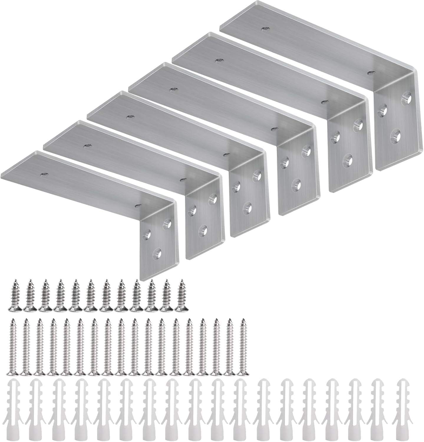 vbfgybxny Floating Shelf Bracket 10 inch Stainless Steel Floating Shelf ...