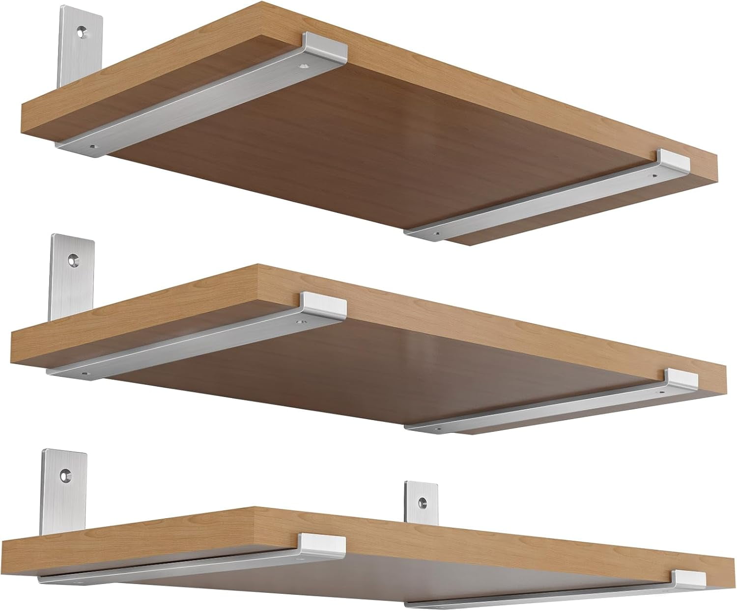 vbfgybxny Floating Shelf Bracket 10 inch Stainless Steel Floating Shelf ...