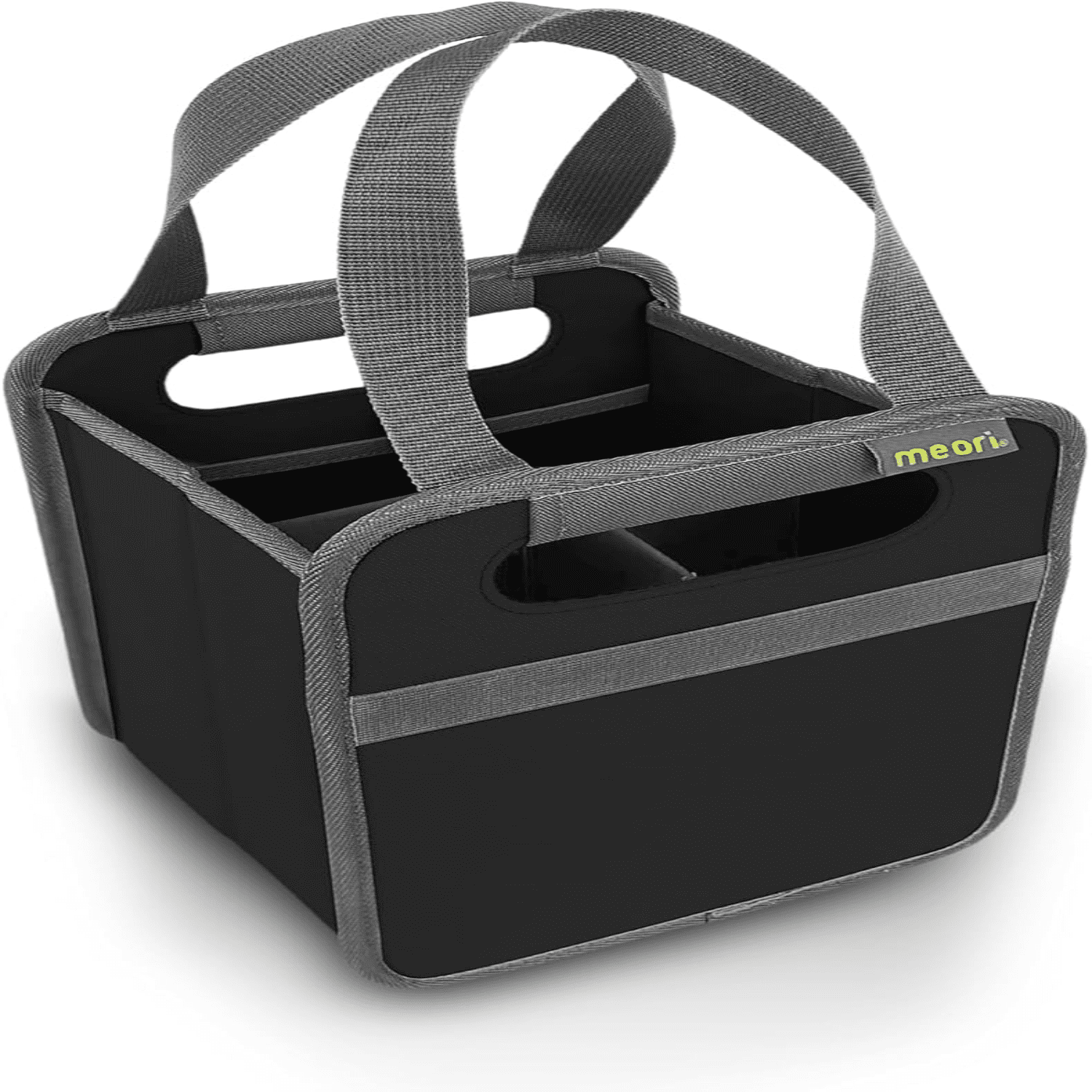 vbfgybxny Foldable 4 Bottle Wine Tote Lava Black Organize Crate Glass ...