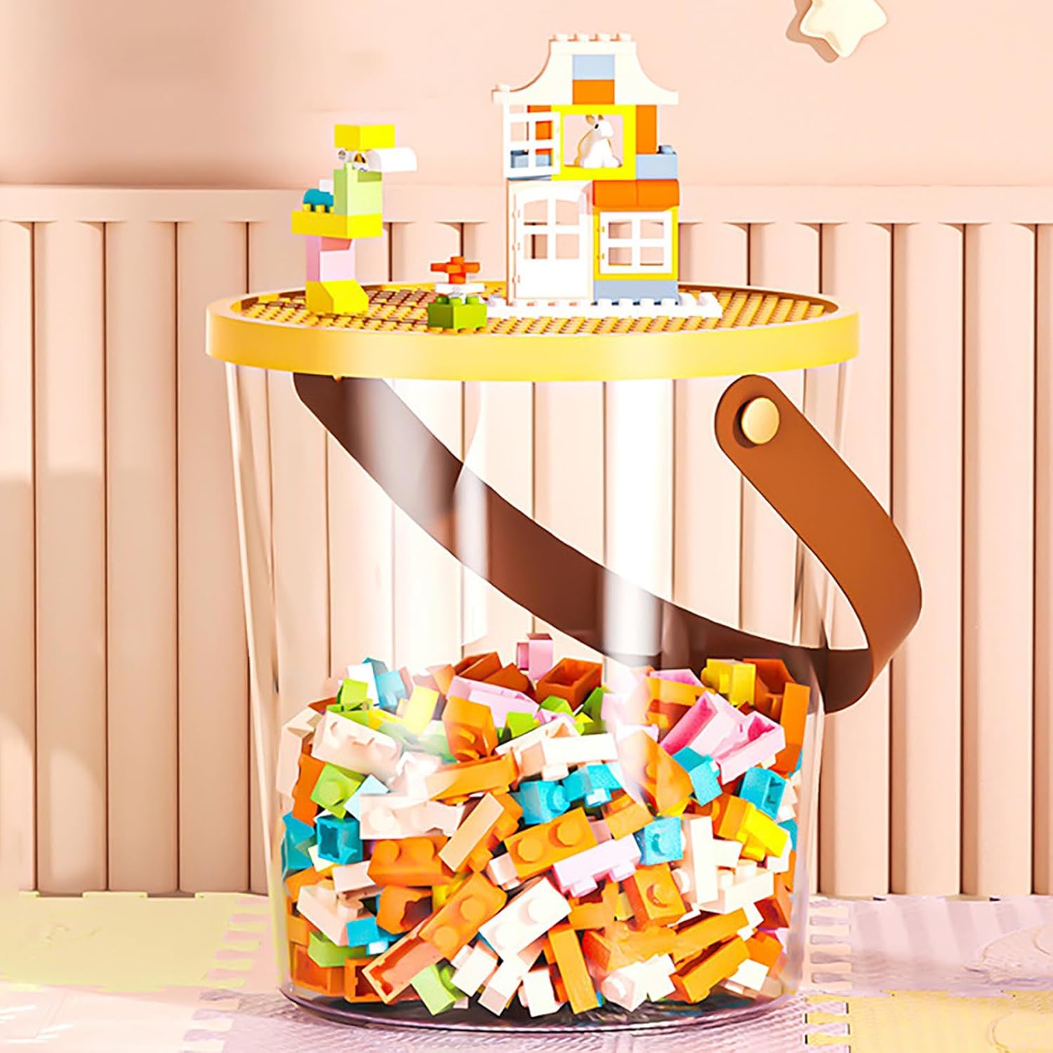 vbfgybxny Toys Organizer Storage Case for Toy Stackable Building Blocks ...