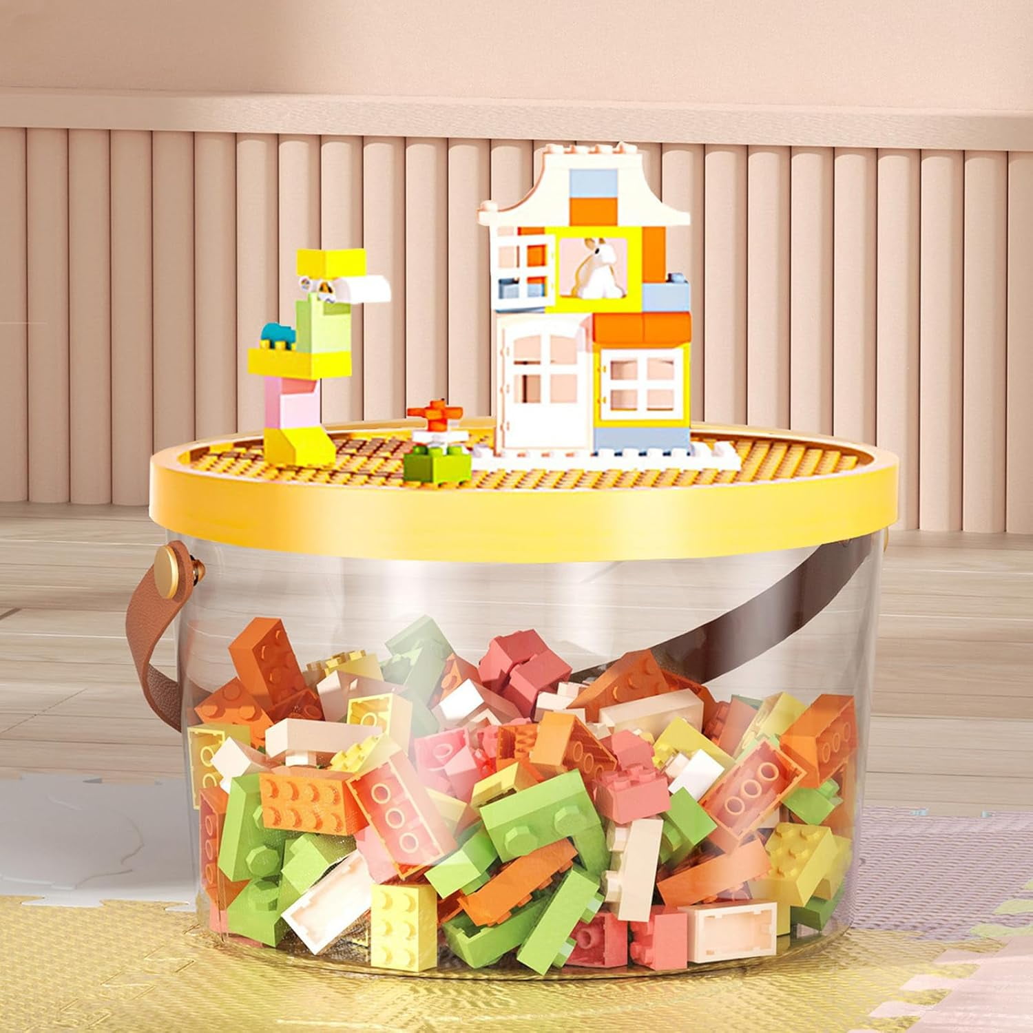 vbfgybxny Toys Organizer Storage Case for Toy Stackable Building Blocks ...