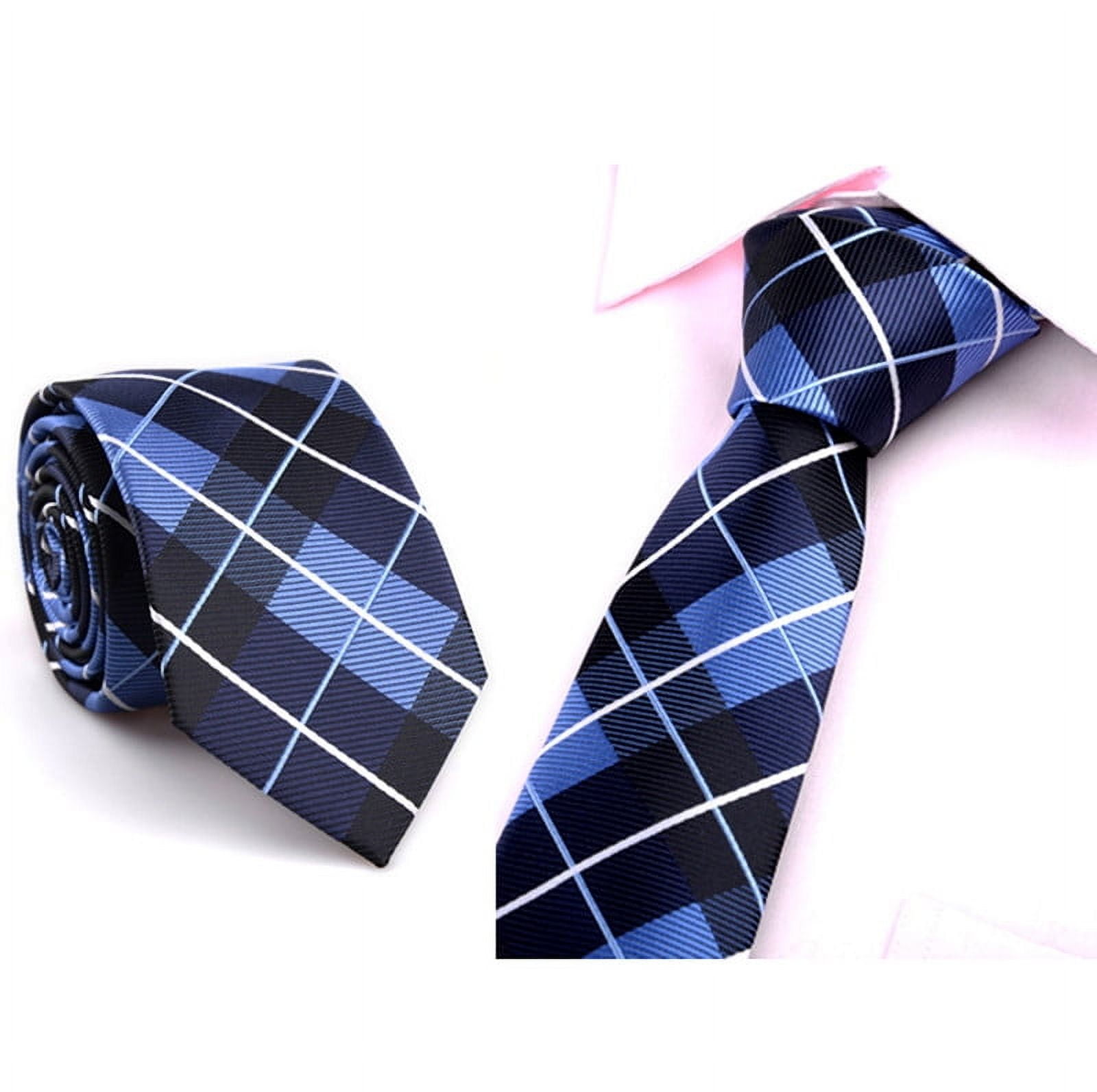 vbnergoie Casual Slim Plain Mens Solid Skinny Neck Party Wedding Tie ...