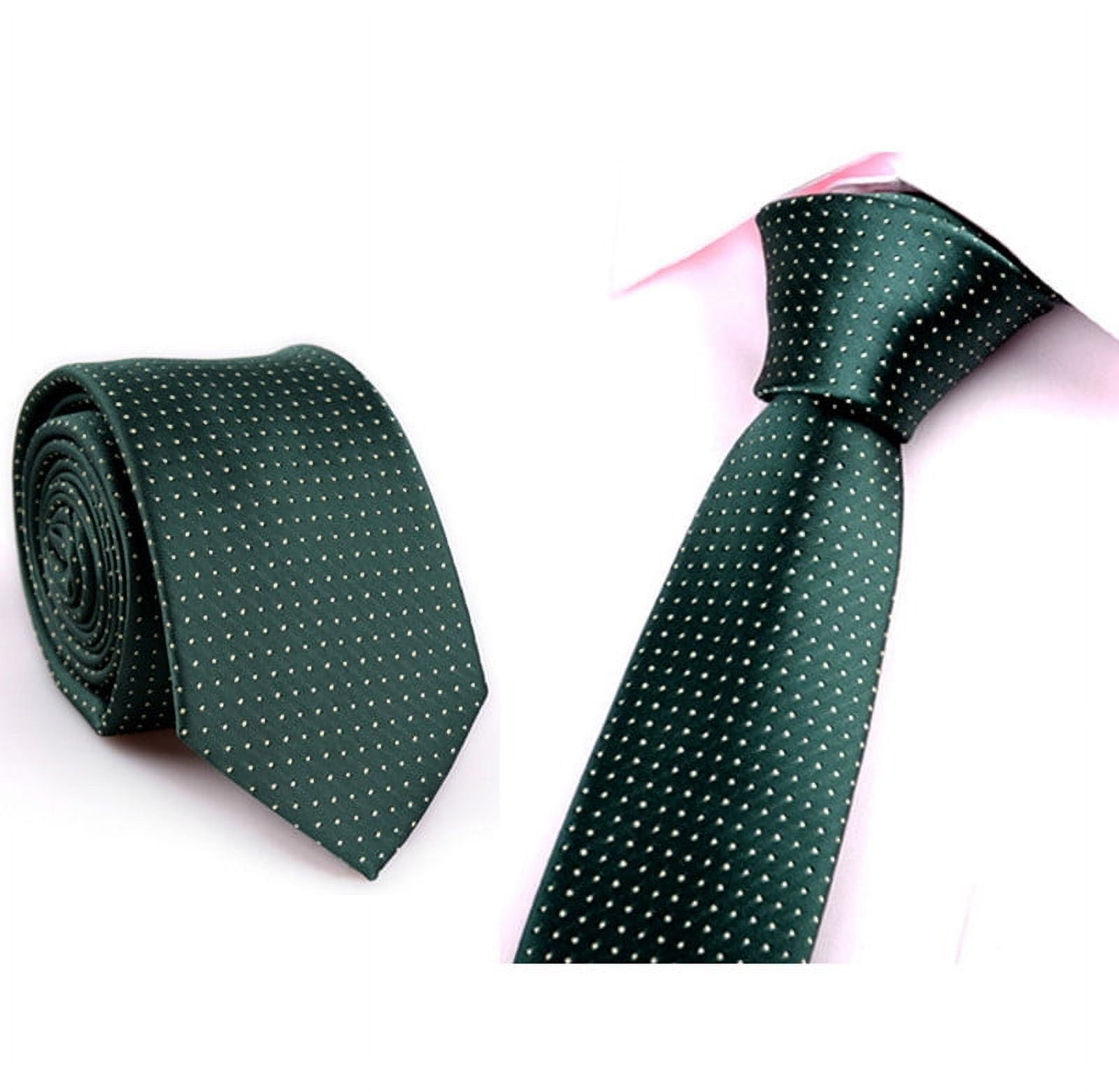 vbnergoie Casual Slim Plain Mens Solid Skinny Neck Party Wedding Tie ...