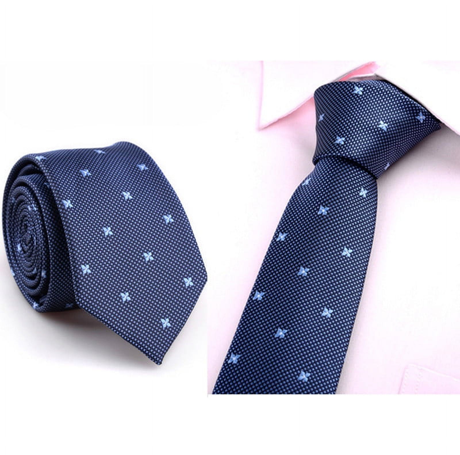 vbnergoie Casual Slim Plain Mens Solid Skinny Neck Party Wedding Tie ...