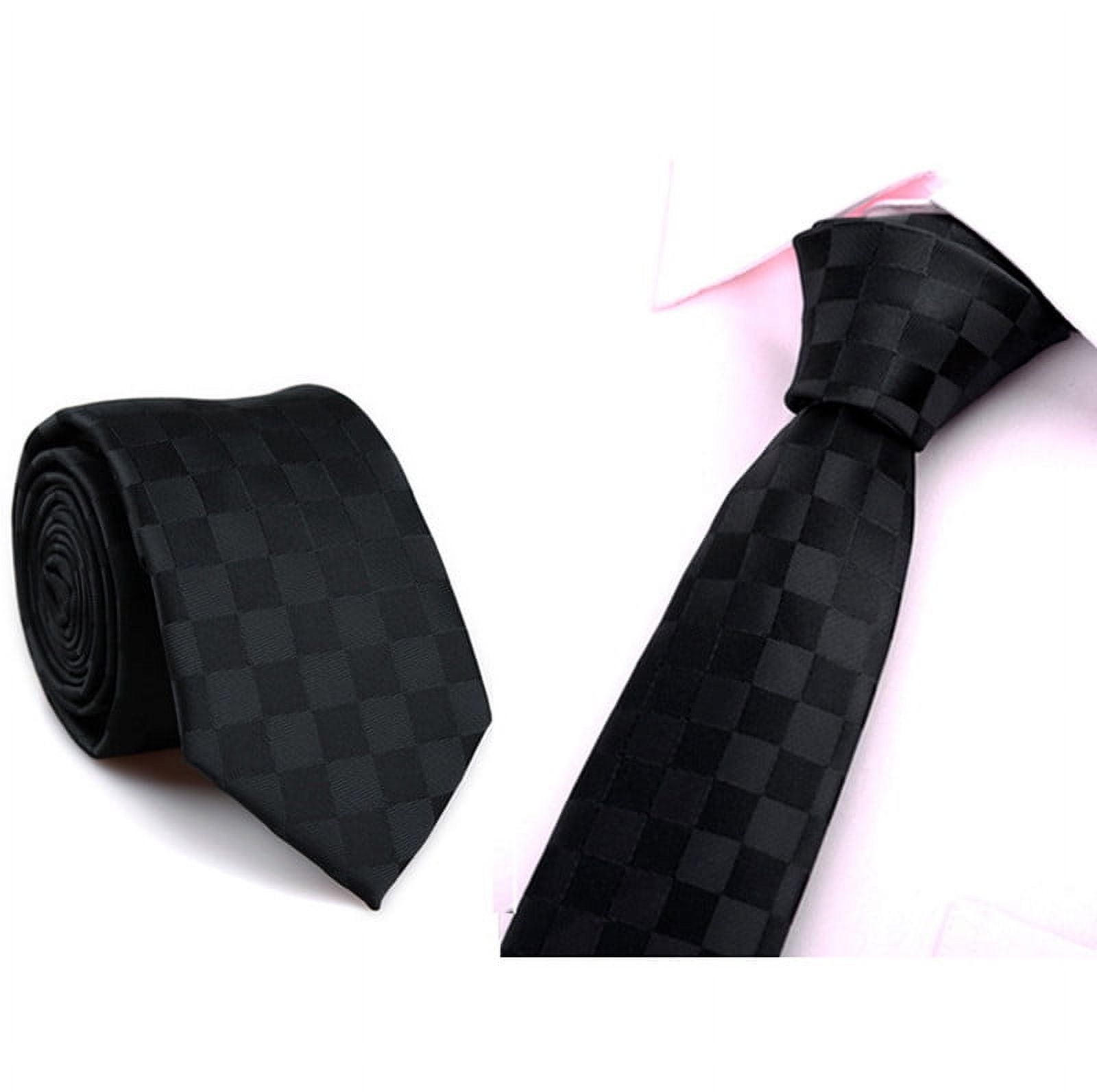 vbnergoie Casual Slim Plain Mens Solid Skinny Neck Party Wedding Tie ...
