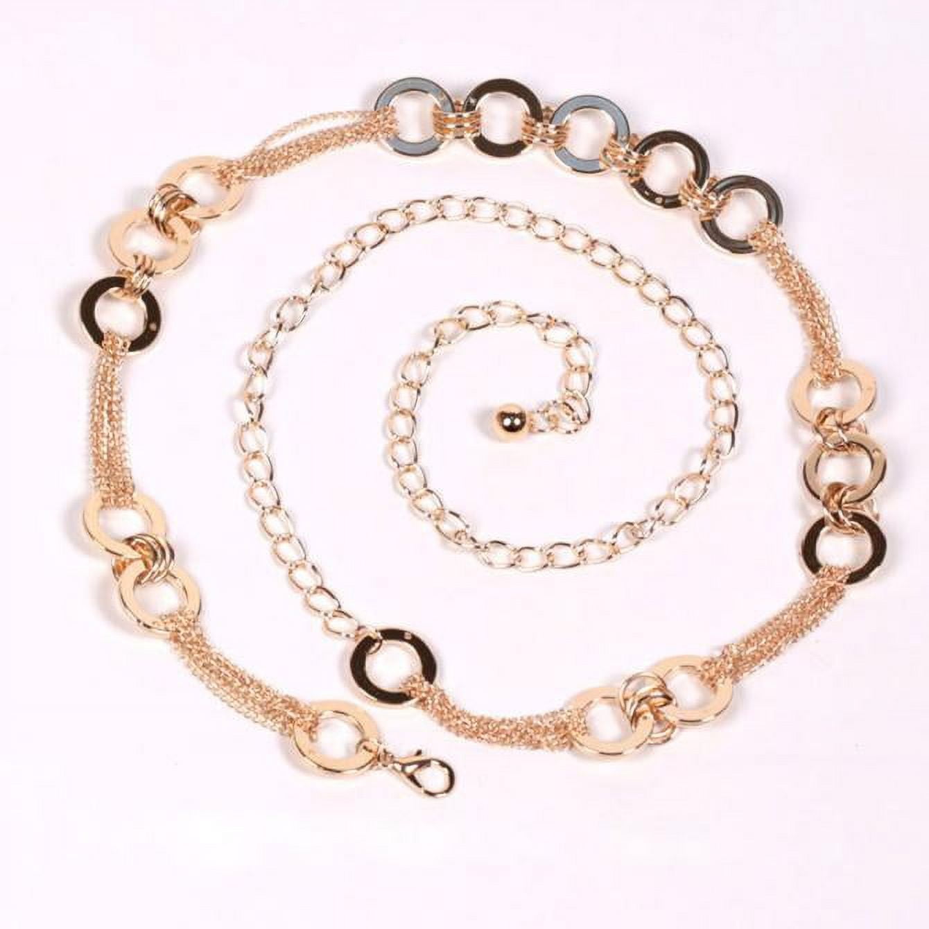 vbnergoie Women's Lady Metal Chain Style Belt Body Chain Dressing Belt ...