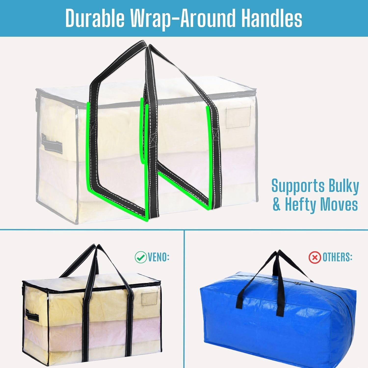 vbswyuop HCOCM 8 Pack Moving Bags Moving Supplies Moving Boxes College ...