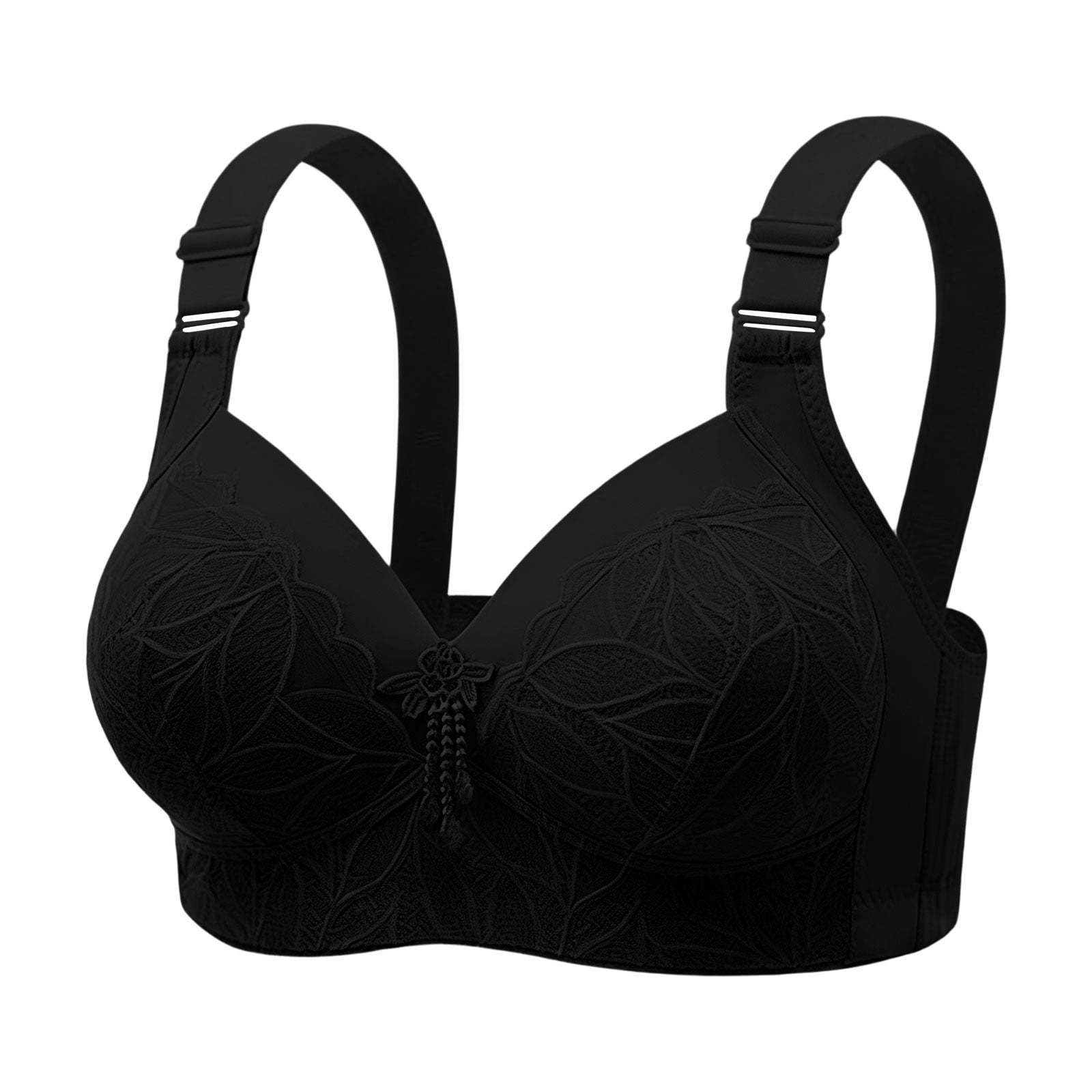 vdgthytj Bras for Women Plus Size Lace V-Neck Full Coverage Wireless ...