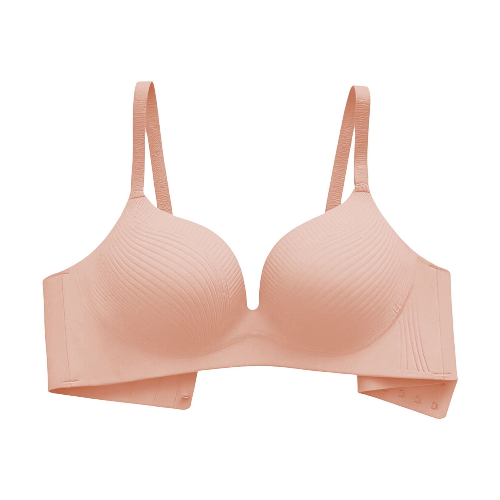 vdgthytj Bras for Women Wireless Seamless V-Neck Push up Support ...