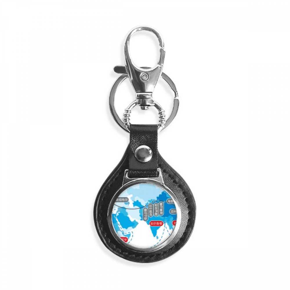 vector diagram journey silk road map key link chain keyholder finder ...