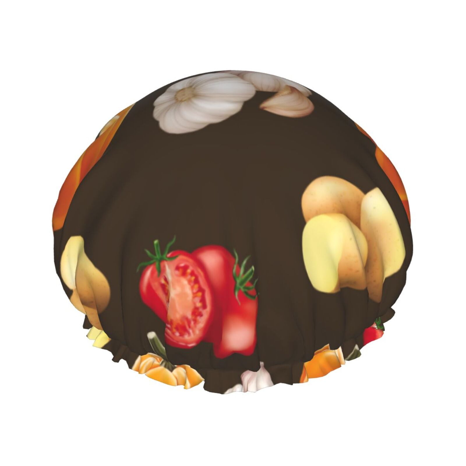 vegetable Potato Shower Cap, Reusable Bath Hair Hat for all Hair ...