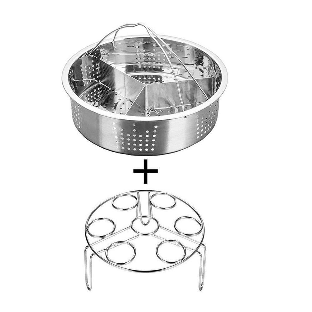 vegetable Steam Basket Rack Steamer Stainless Steel Cookware with Steam ...