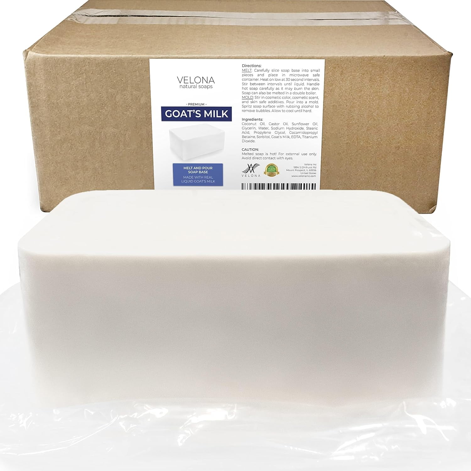 velona 25 LB - GOATS MILK Soap Base | Wholesale & Bulk | SLS/SLES free ...