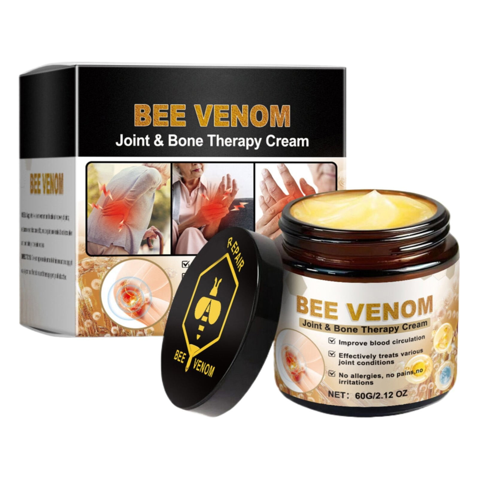 veneno de abeja Instant For Joint Gel Effective For Back Neck Hands ...