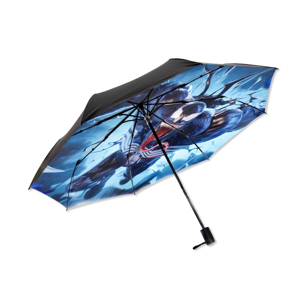 venom Travel umbrella - Folding windproof umbrella with inner printing ...