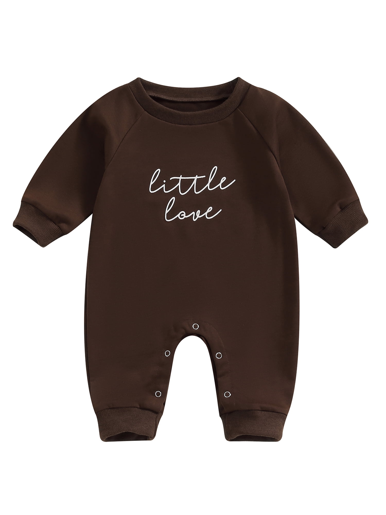 vera natura Baby Jumpsuit, Long Sleeve Crew Neck Letters Print Fall ...