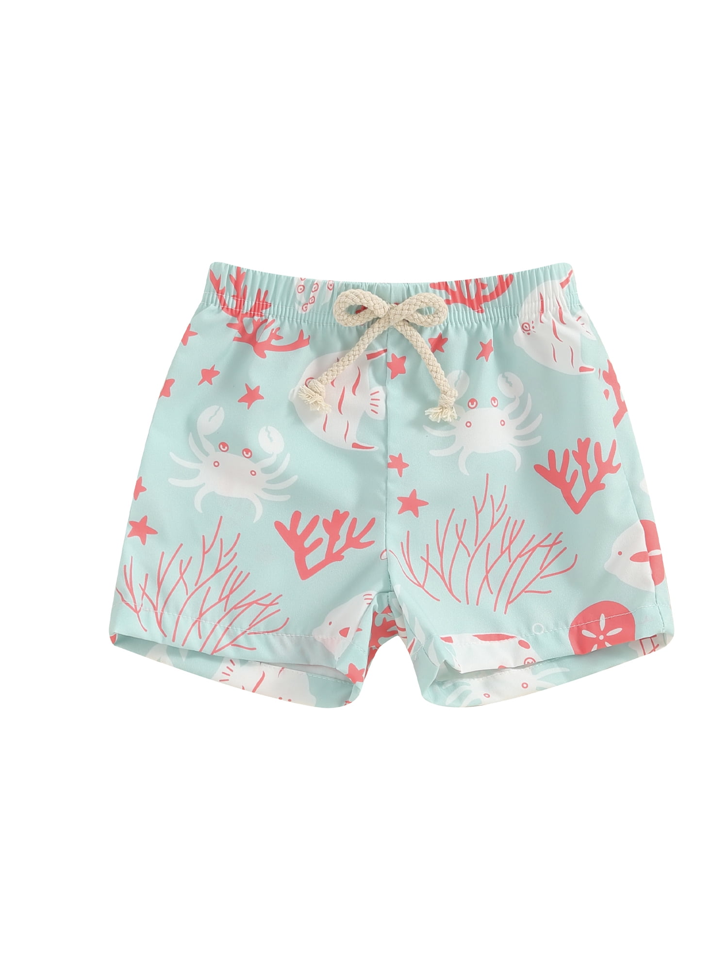 vera natura Kids Boys Swim Trunks Summer Ocean Animal Print Elastic ...