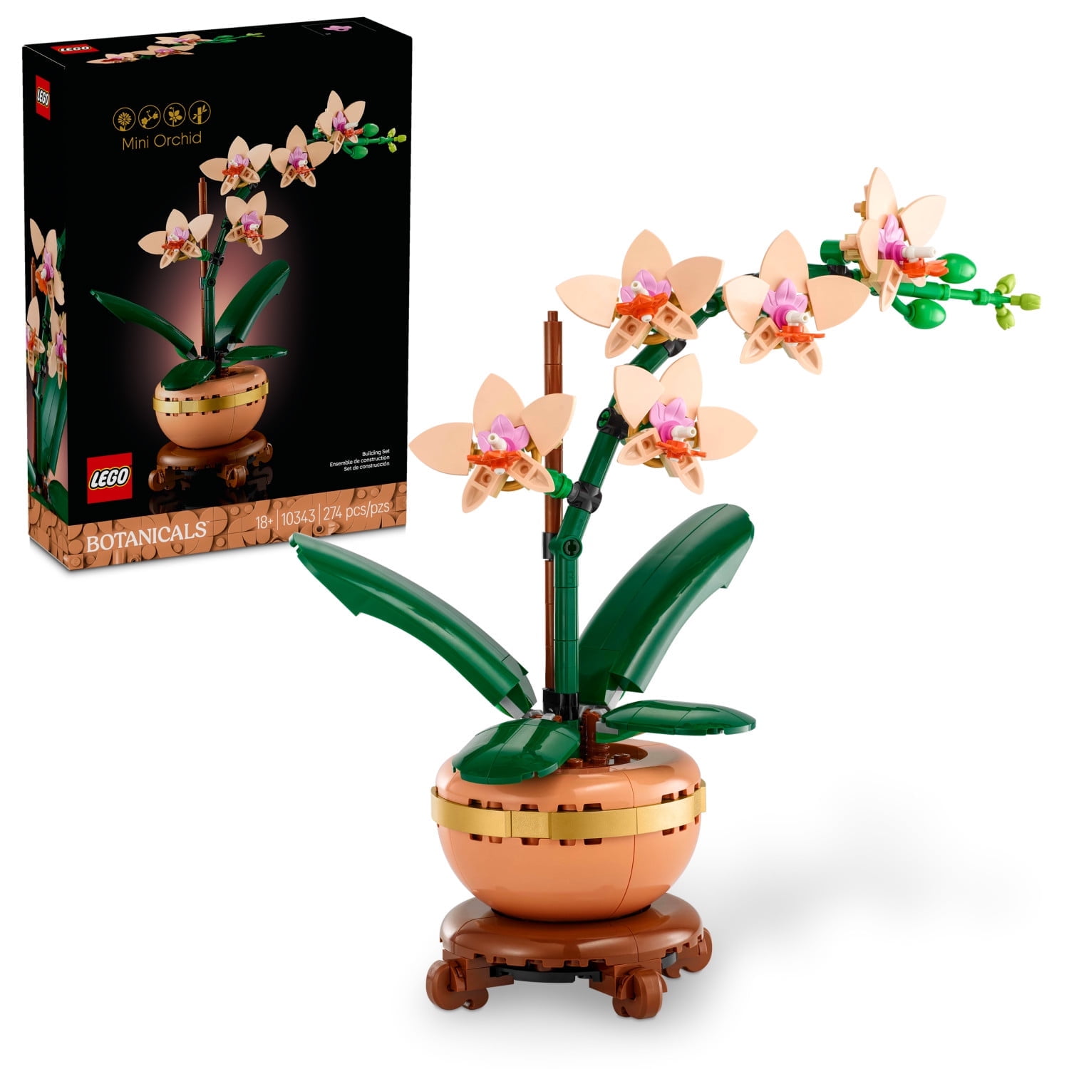 vergeaura Botanicals Mini Orchid Building Set - Artificial, Fake Orchid ...