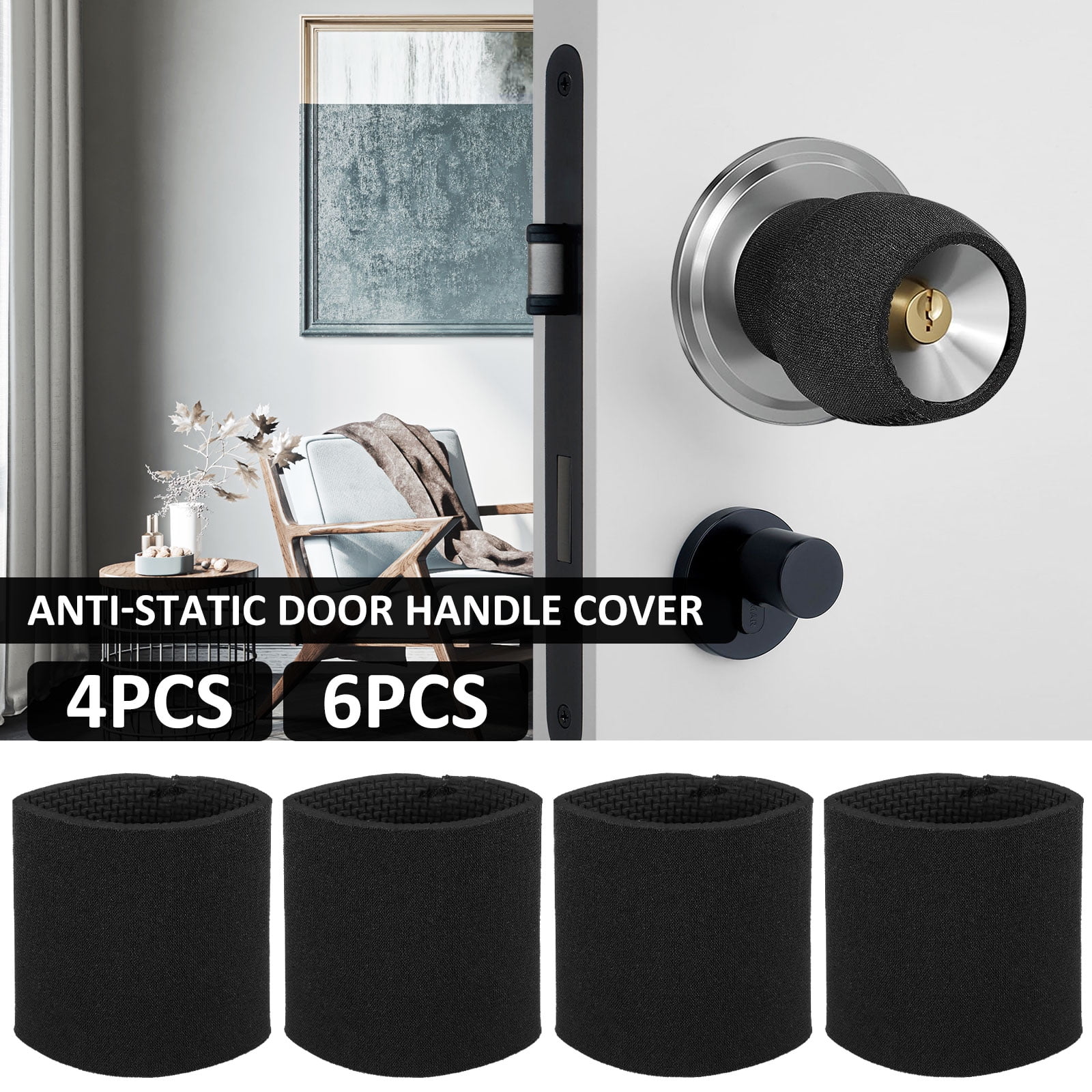 verlacod 4Pcs Round Door Handle Covers for Summer and Winter Silicone ...