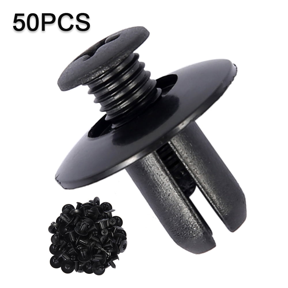 verlacod 50pcs 6mm 8mm 9mm Auto Fastener Clip Car Retainer Kit Plastic ...
