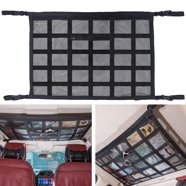MDSTOP SUV Ceiling Storage Net with Fishing Rod Holder, Interior Car ...