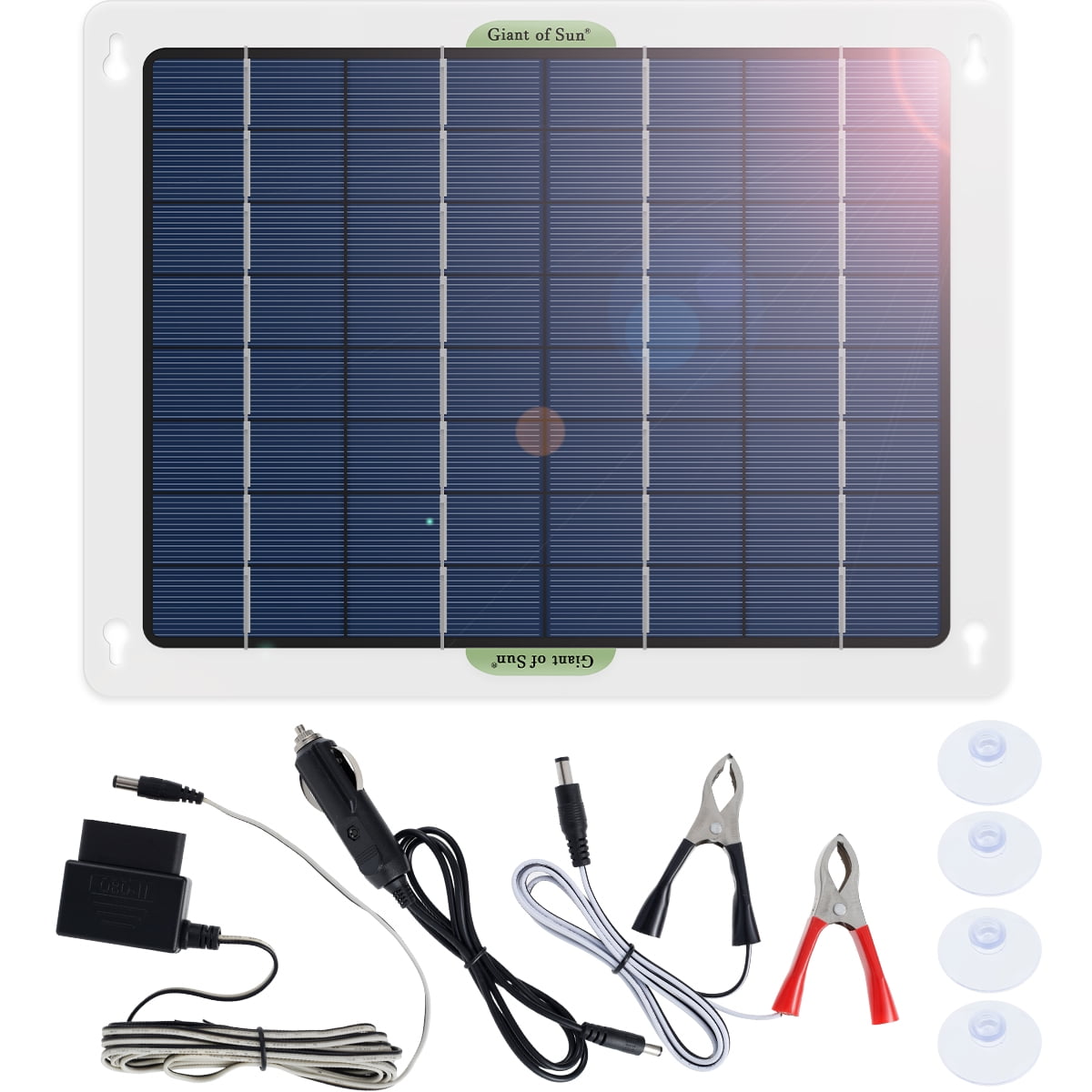 Daruoand Portable Solar Panel Kit 12V, Waterproof Trickle Charger ...