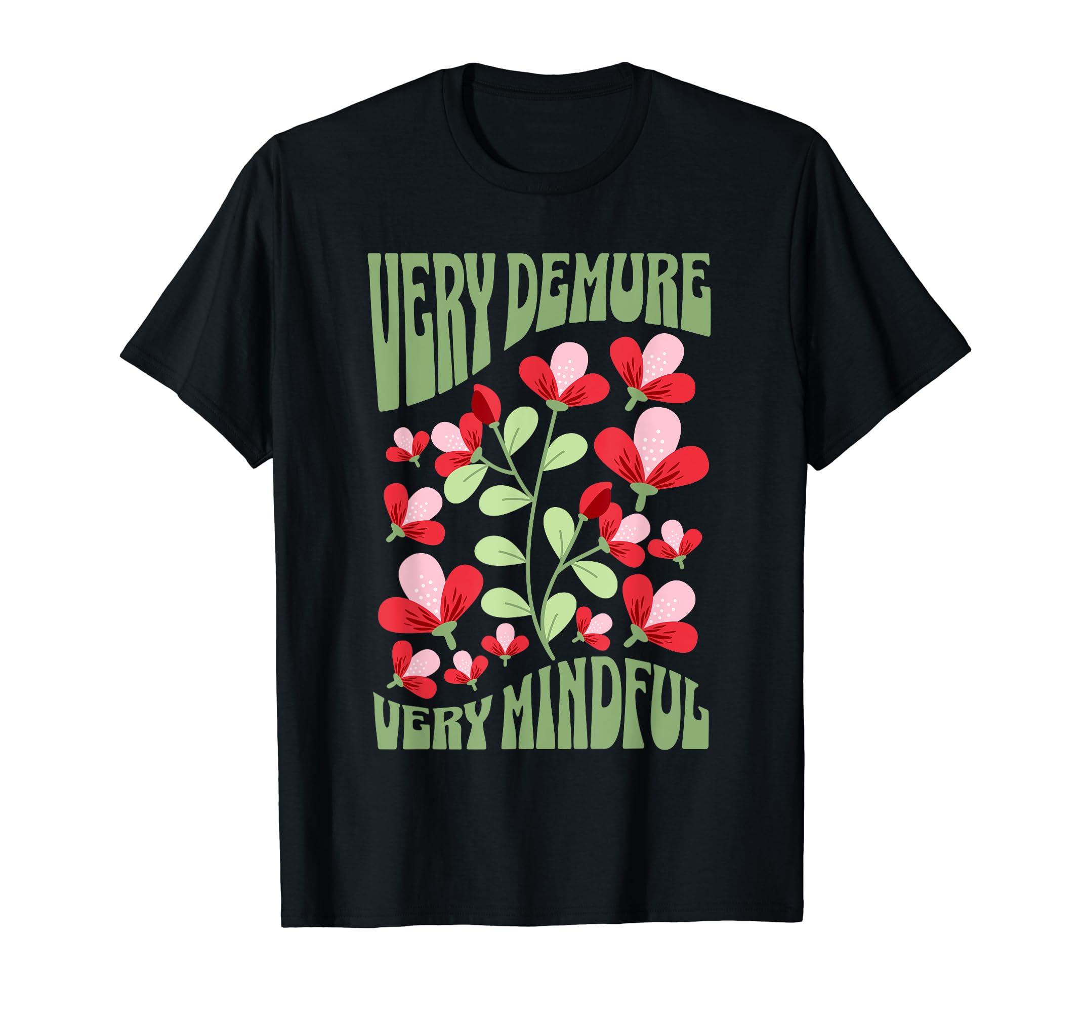 very demure very cutesy very mindful funny gen z trend T-Shirt ...