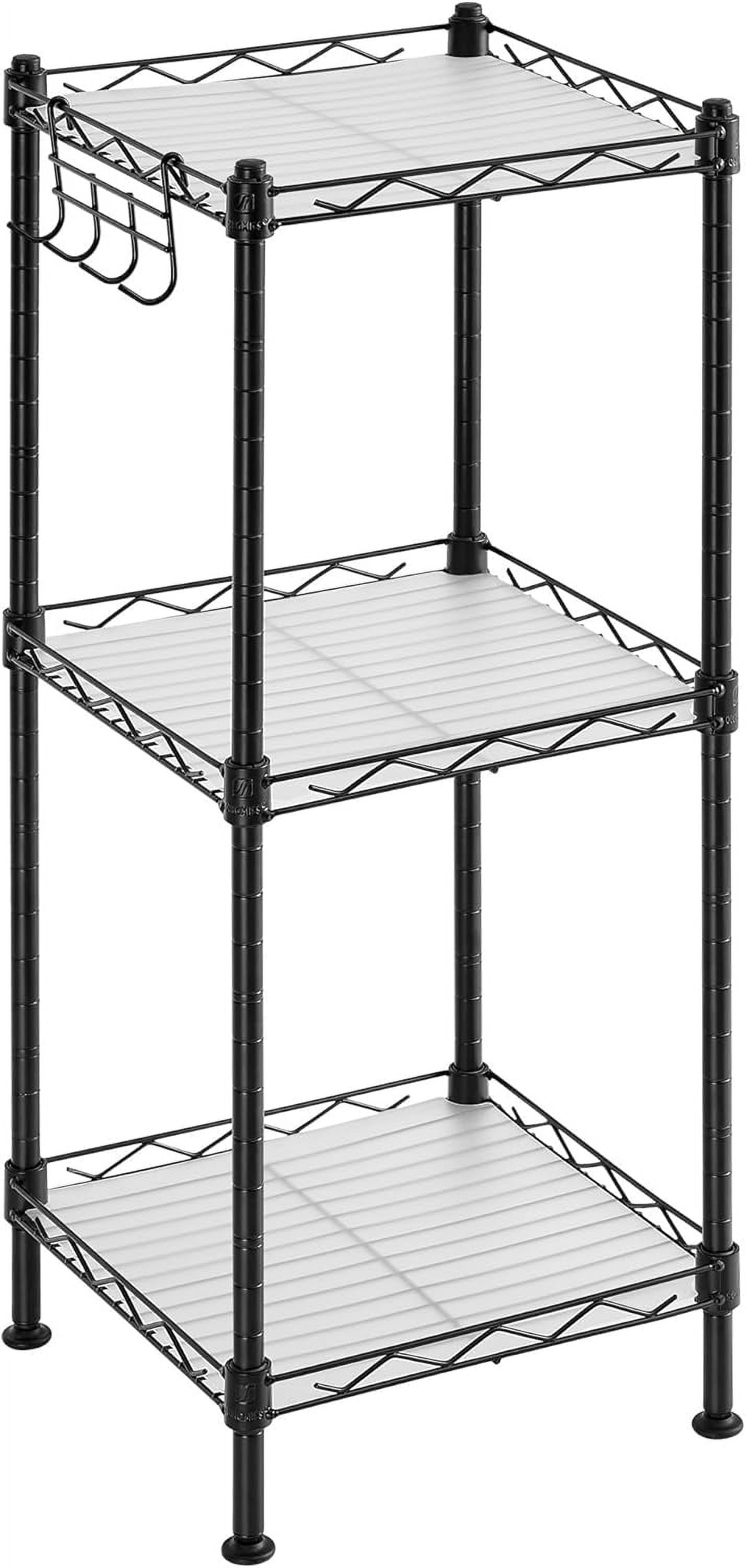 vftybngy 5-Tier Bathroom Shelf Storage Rack for Small Space with 5 PP ...