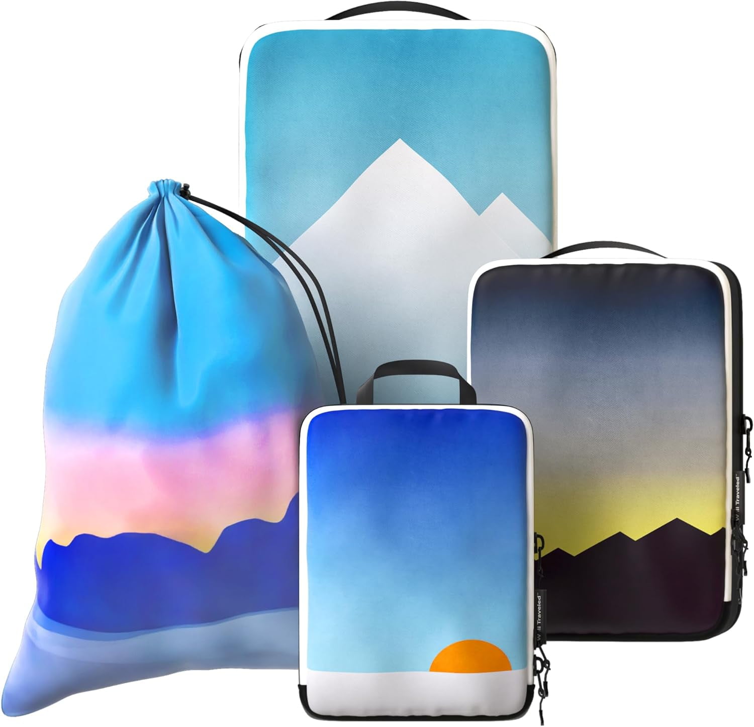 vftybngy 8 Set/4 Set Deluxe Compression Packing Cubes Travel - Maximize ...