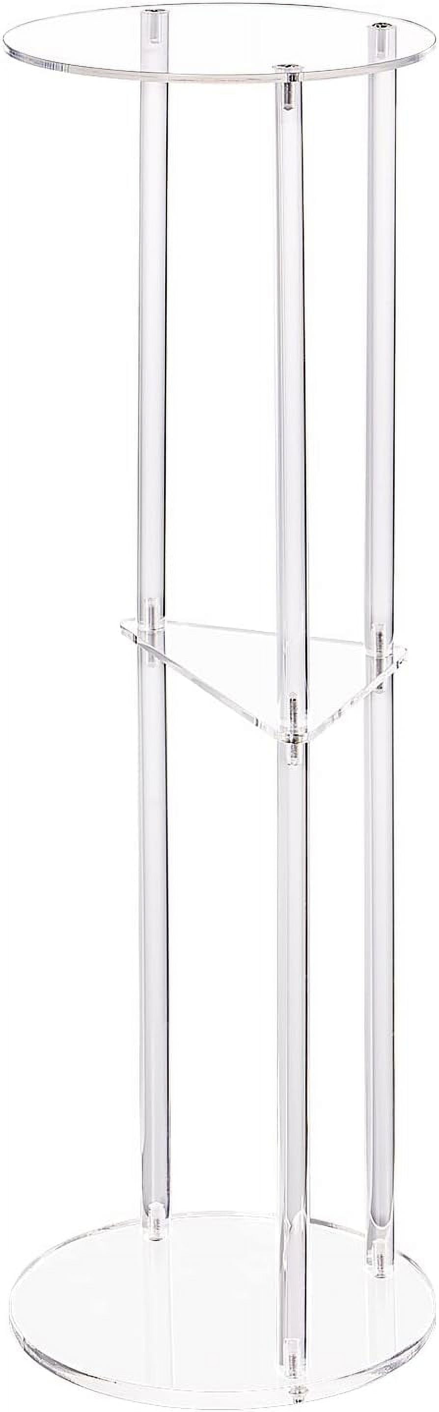 vftybngy Acrylic Drink Table for Small Spaces Martini Table for Living ...