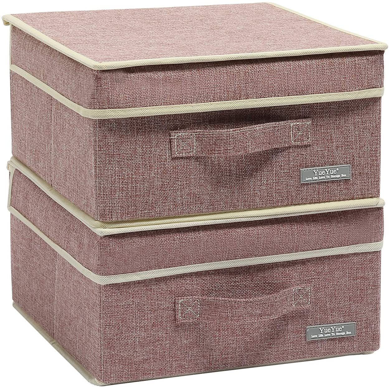 vftybngy Foldable Fabric Closet Organizer Bins Box Storage - 4 Pack 12. ...