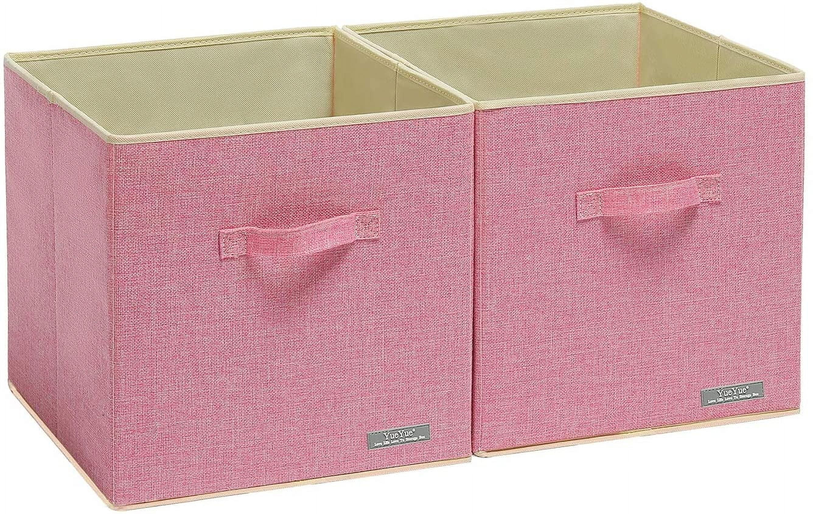 vftybngy Foldable Fabric Closet Organizer Bins Box Storage - 4 Pack 12. ...