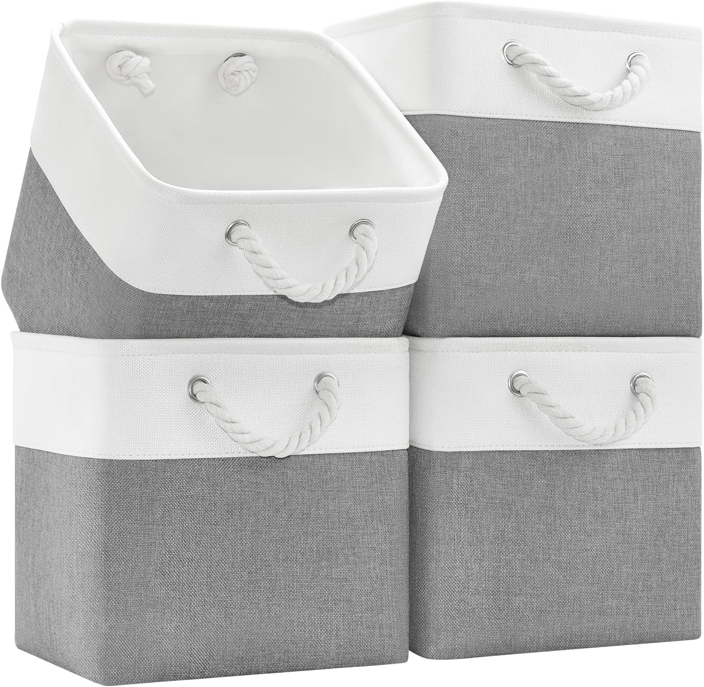 vftybngy HCOCM 11x11 Cube Storage Bins 6 Pack Foldable Fabric Organizer ...