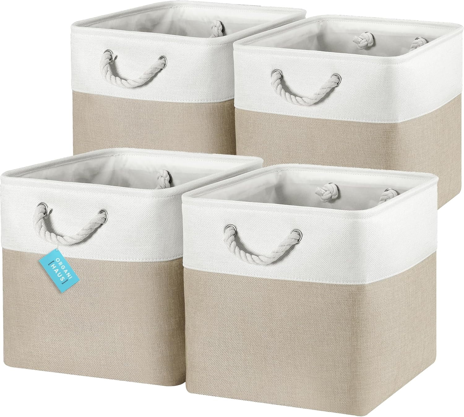 vftybngy HCOCM 13x13 Fabric Cubes Storage Bins Collapsible Fabric Cube ...