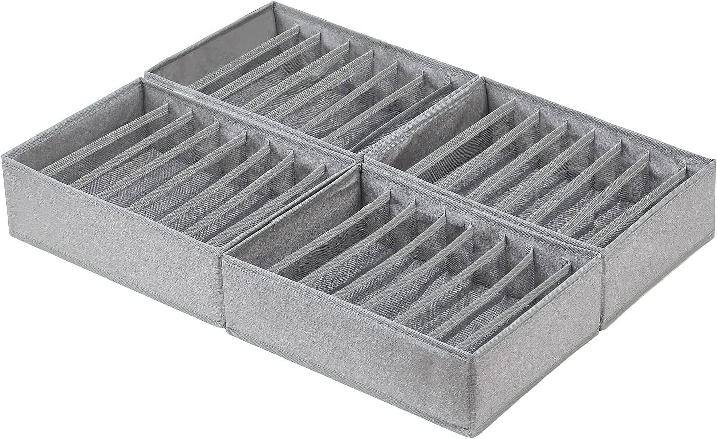 vftybngy HCOCM 4 Pack Drawer Organizers for Clothing 8 Grids Foldable ...