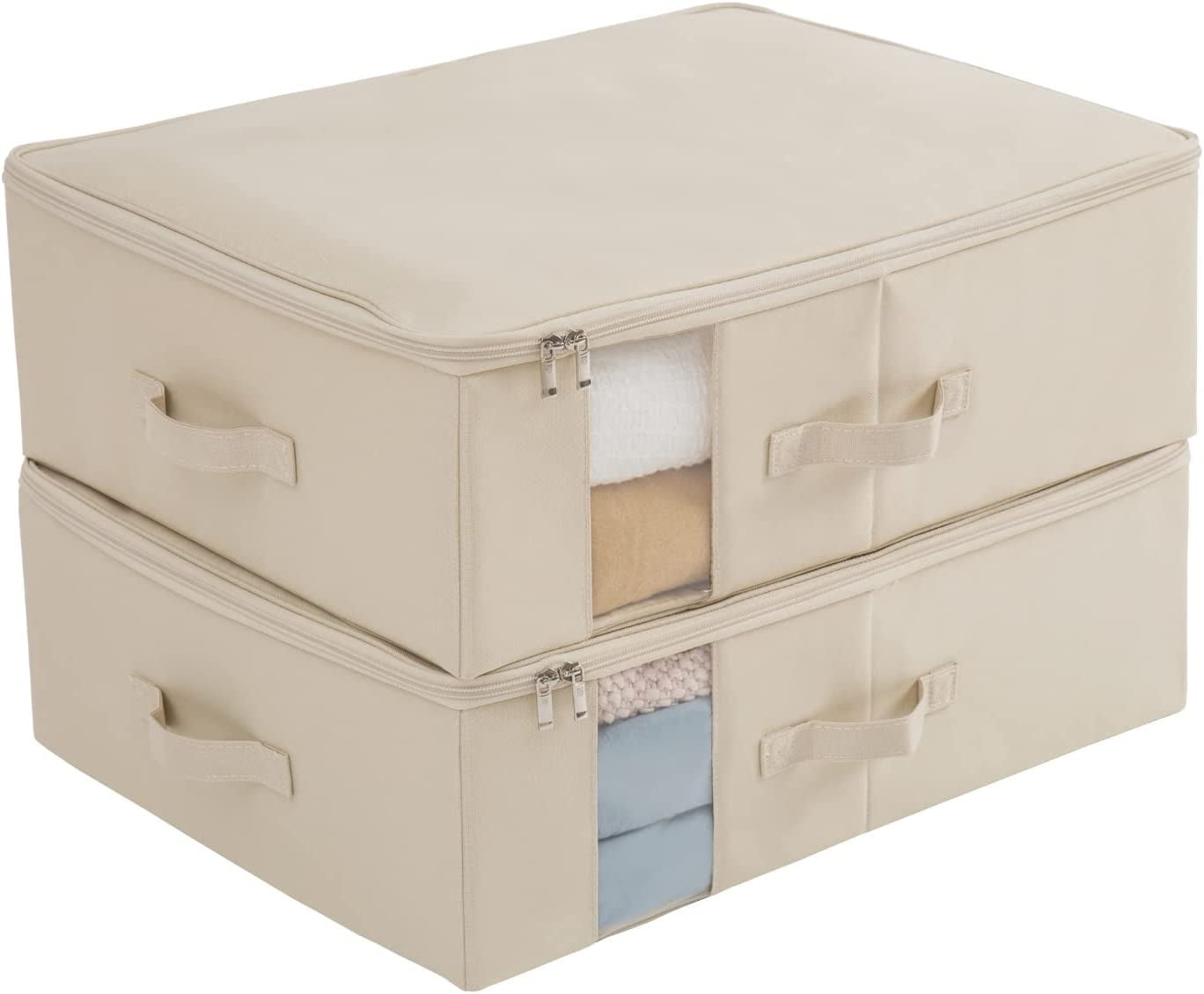 vftybngy HCOCM Under Bed Storage with Clear window/ 600D Sturdy Fabric ...