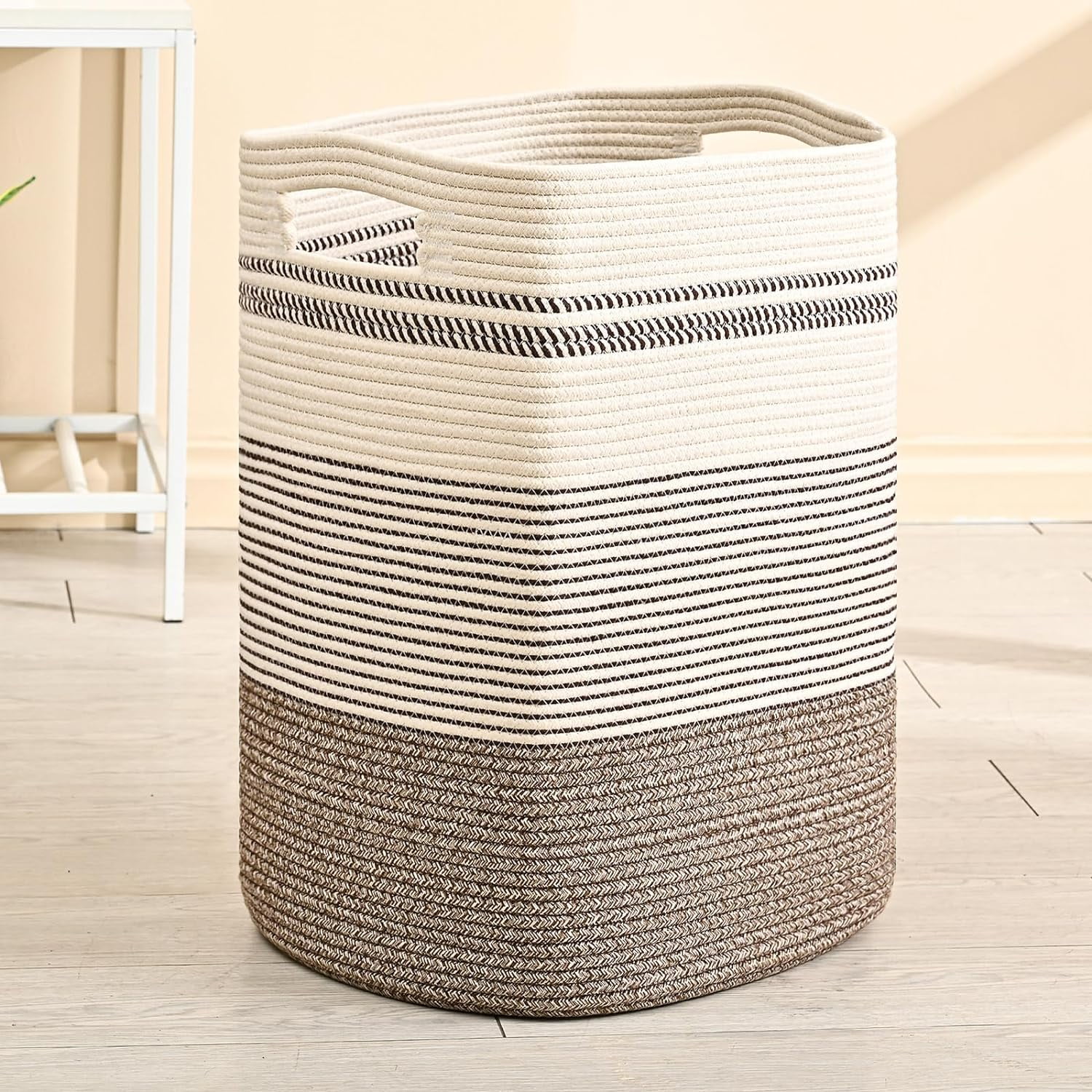 vftybngy HCOCM Extra Large Blanket Basket Living Room Rectangle Storage ...