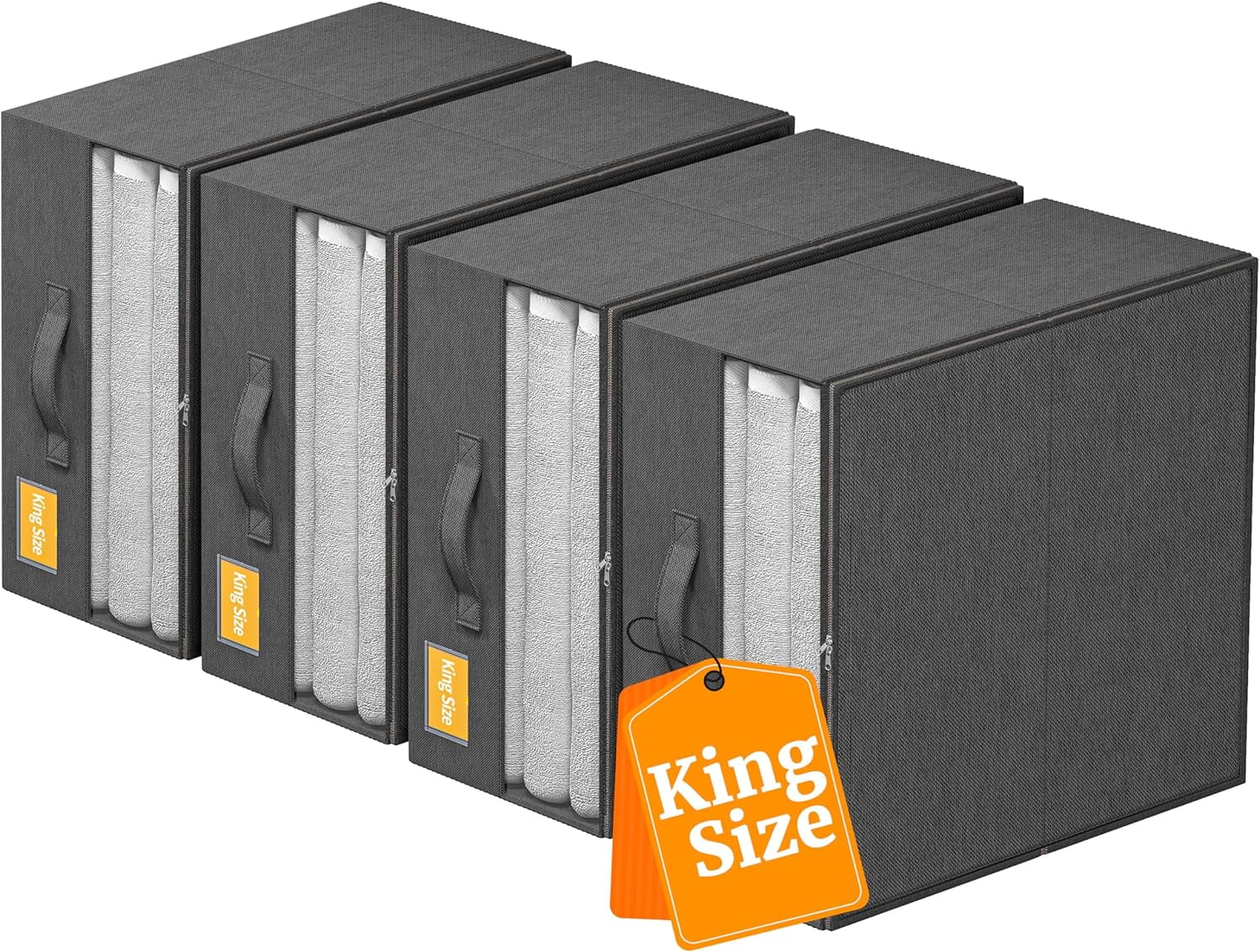 vftybngy HCOCM Sheet Organizers and Storage Bed Sheet Organizer 4 Pack ...