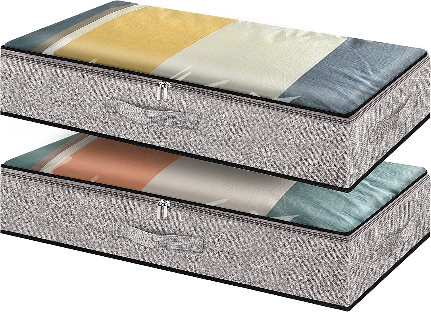 vftybngy HCOCM Underbed Storage Containers Underbed Clothes Organizer ...