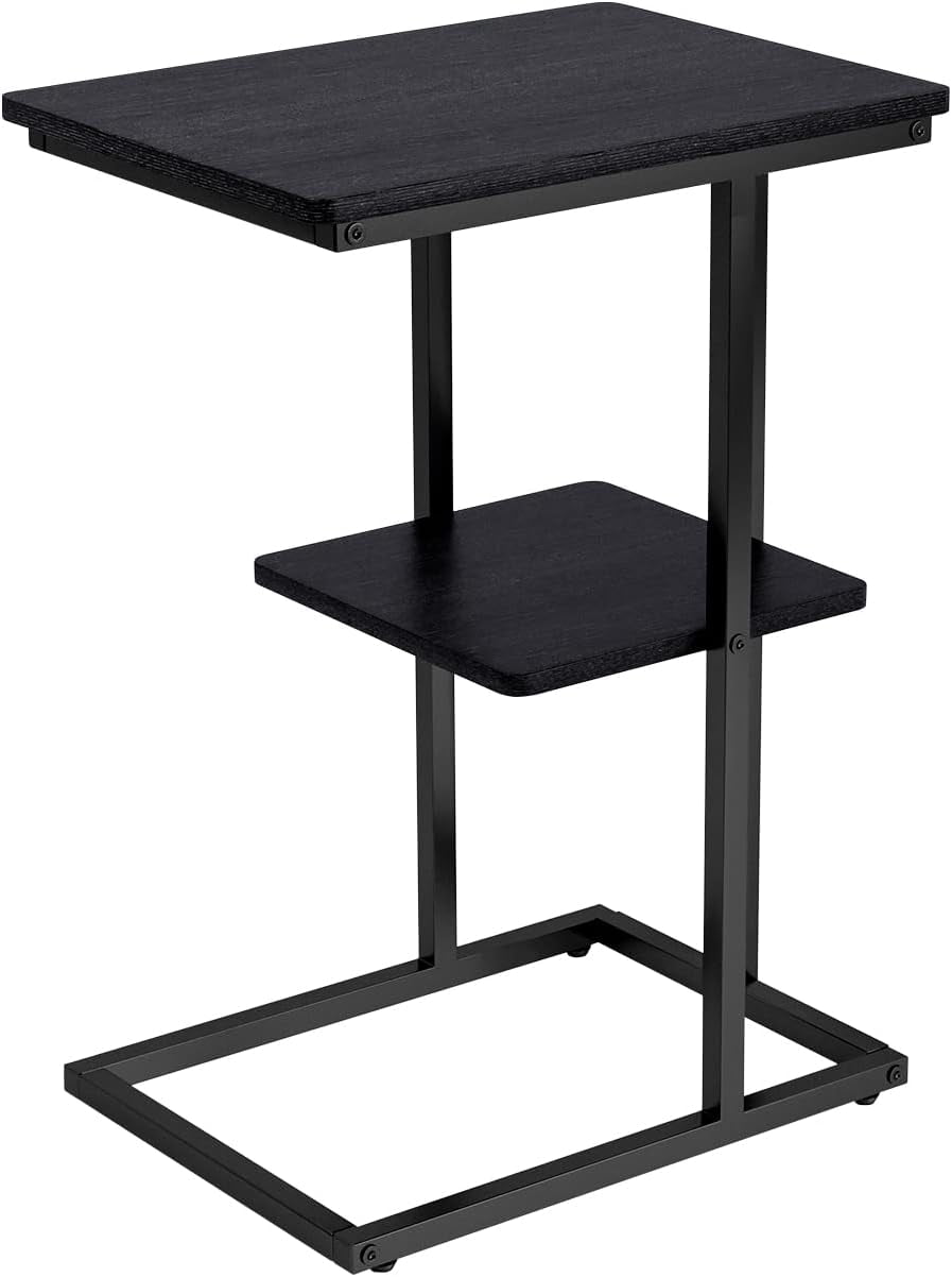 vftybngy Snack Side Table C Shaped End Table Couch Table for Living ...