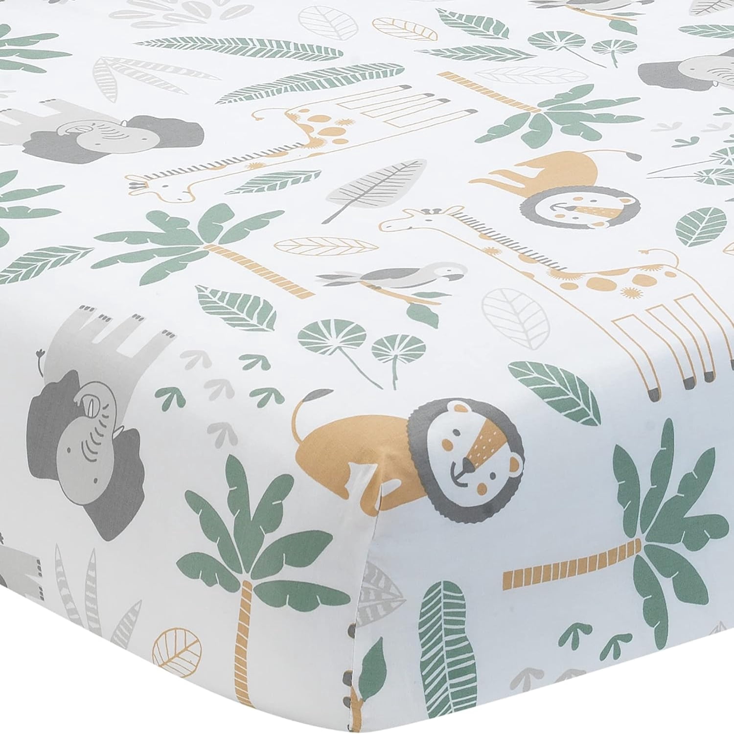 vhgbiodxl Lambs & Ivy Jungle Friends 100% Cotton Safari Animals Baby ...