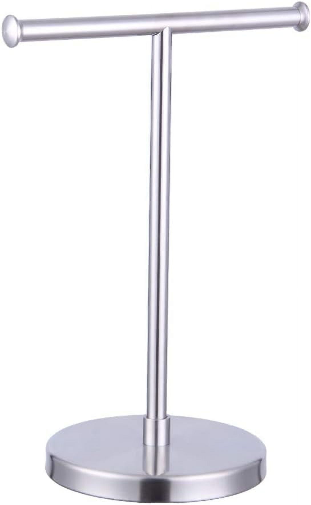 vhibuon Countertop Towel Rack T-Shape Bathroom Hand Towel Holder Stand ...